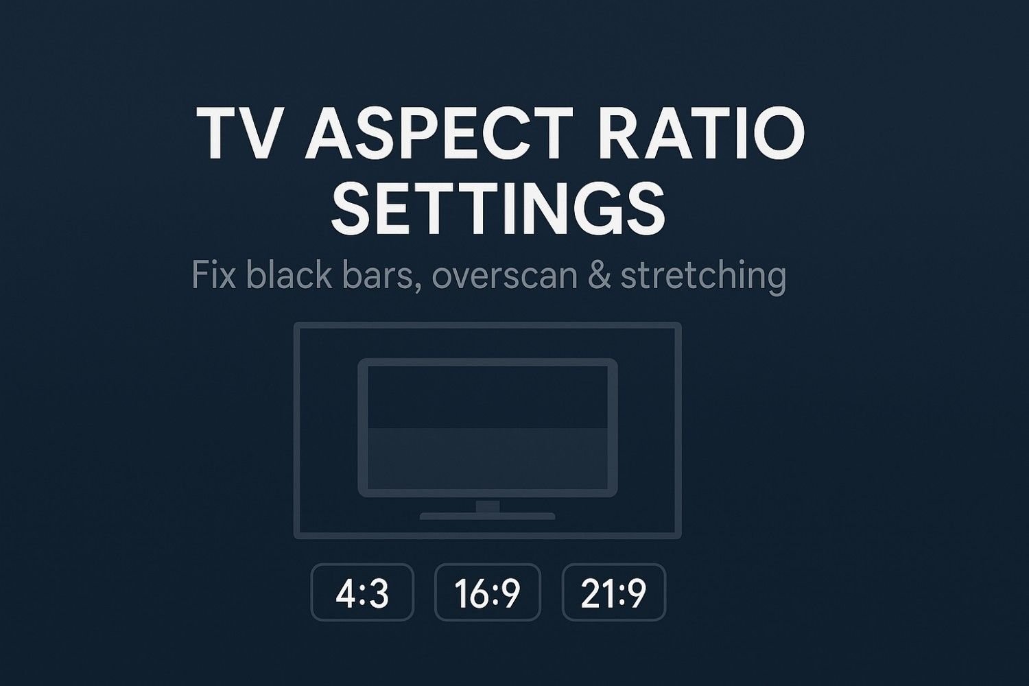 TV Aspect Ratio Settings: The Complete Guide